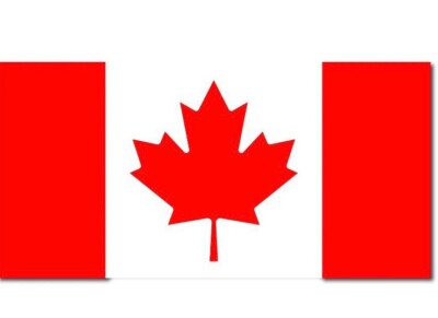 Canadian Flag Bumper Sticker Red White Decal Canada | eBay