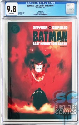 BATMAN: LAST KNIGHT ON EARTH #1 VARIANT - JOCK COVER - DC COMICS 2019 ...