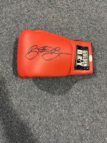 Eric “Butterbean” Esch Signed Red “Golden Boy” Boxing Glove JSA COA ...