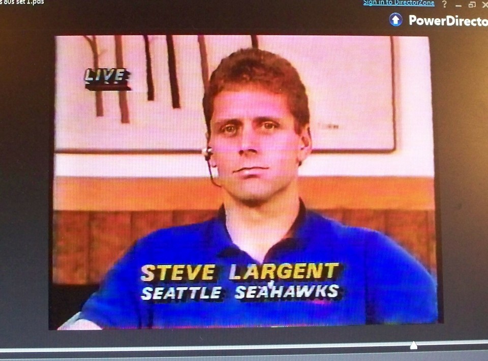 Seattle Seahawks the 1980's DVD. The BOZ, Dave Krieg, Steve Largent HI ...