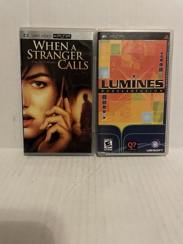 PSP Lumines Puzzle Fusion Game & UMD Video Movie, When A Stranger Calls ...