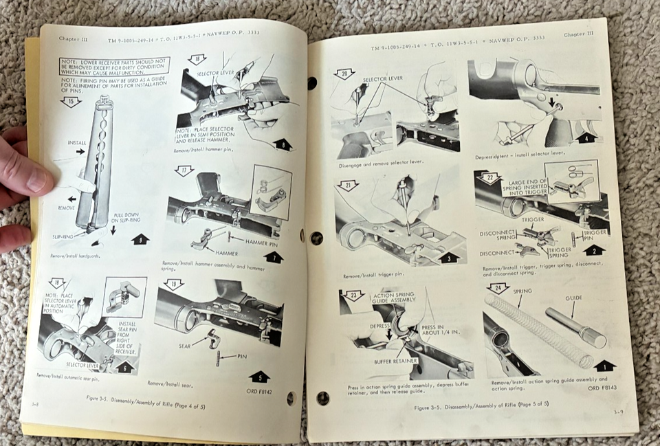 Department of the Army TM 9-1005-249-14 August 1963 Rifle | eBay