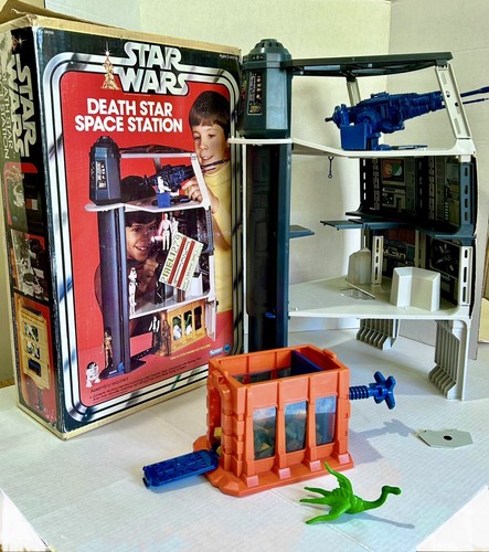 Vintage Star Wars DEATH STAR PLAYSET COMPLETE ALL ORIGINAL 1978 W/BOX ...