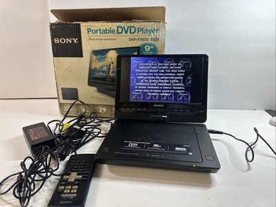 Sony DVP-FX930 Portable DVD Player with Remote 9" Swivel Screen NICE ...