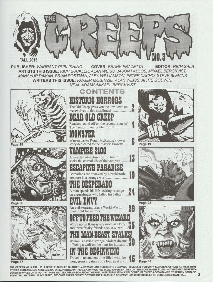 CREEPS MAGAZINE ISSUES #1 - 32 & SHUDDER MAGAZINE 1 - 17 YOU PICK | eBay