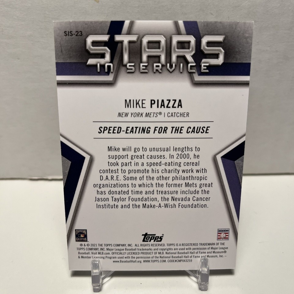 2021 Topps Stars in Service Platinum Anniversary /70 Mike Piazza #SIS ...