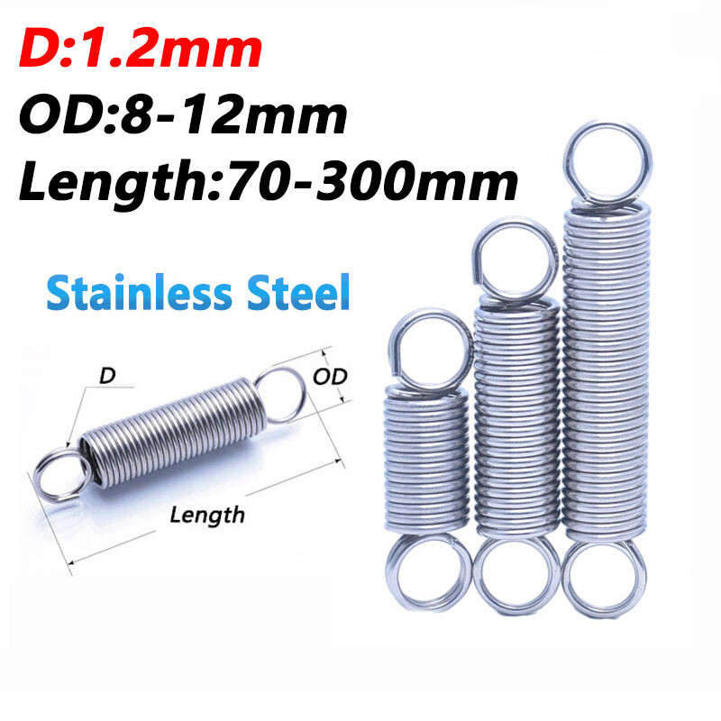 1.2mm Stainless Steel Expansion Springs Extension Expanding Extending ...