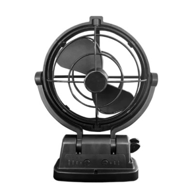 SJRV Caravan 12V/24V Wall-Mounted Fan for RV | Black | 3 Speed ...