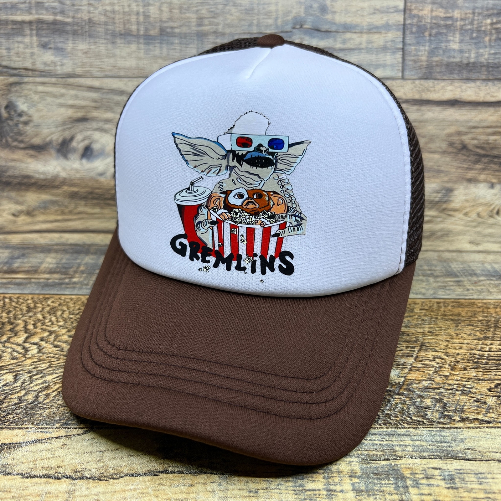 Gremlins Mens Trucker Hat Purple Snapback 80s Comedy Horror Rare Logo ...