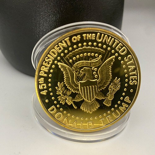 1 Pcs Commemorative Coin 2024 Donald Trump Plated EAGLE President SAVE ...