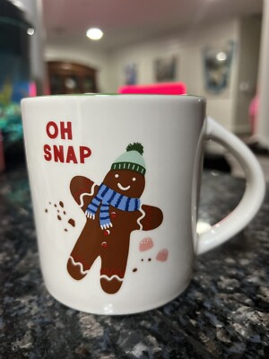 Oh Snap Mug Gingerbread Man Coffee Mug Wonderland | eBay