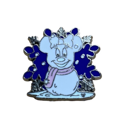 Disney Trading Pin - Minnie Mouse Snowman - Snowflake - Hidden Mickey ...
