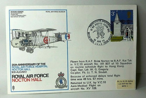 1972 RAF Royal Air Force Hospital Nocton Hall 25th Anniversary Flown ...