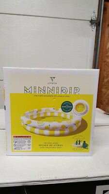 MINNIDIP La Vaca SPLASH OF CITRUS Luxe Inflatable Swimming Pool Minni ...