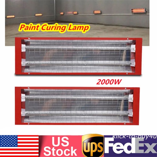 Infrared Paint Curing Baking Lamp Heat Lamp 2000W Paint Booth Heater ...