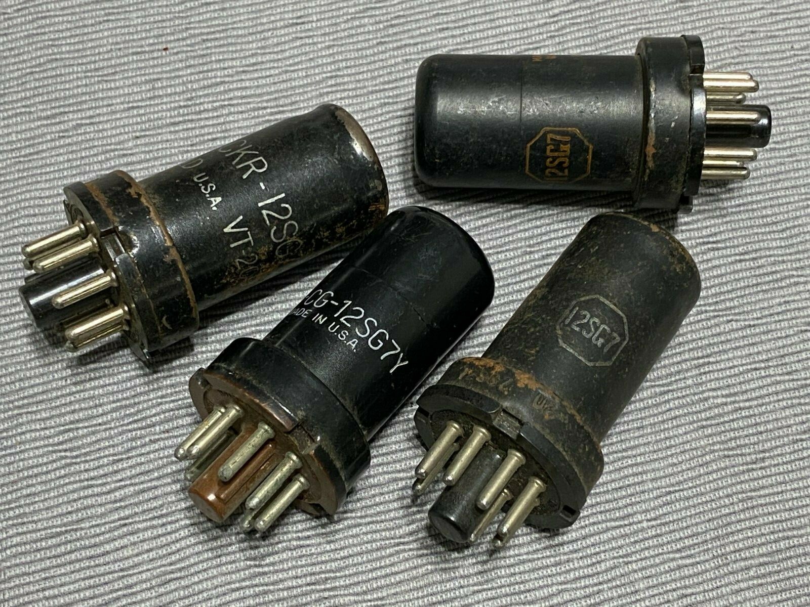 1pcs Mixed 12SG7 (VT-209) Metal Vacuum Tube – NOS/Used, Rusted Case, No ...