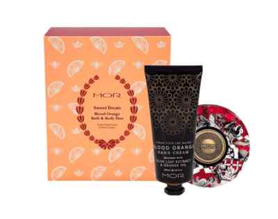 MOR Blood Orange Bath & Body Duo Hand cream 100ml & Triple milled soap ...