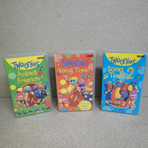 Vintage Tweenies X 3 Song Time 1 & 2 Ready To play 1999 VHS video Tape ...