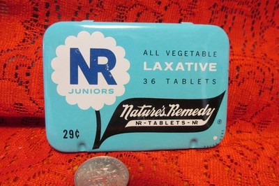 Vintage NR Juniors Nature's Remedy All Vegetable Laxative Tablets Tin ...