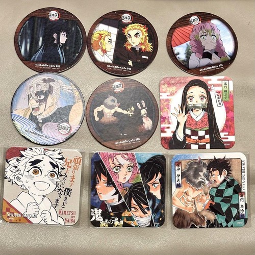 Demon Slayer Coaster Set Ufotable Cafe 9 Characters | eBay