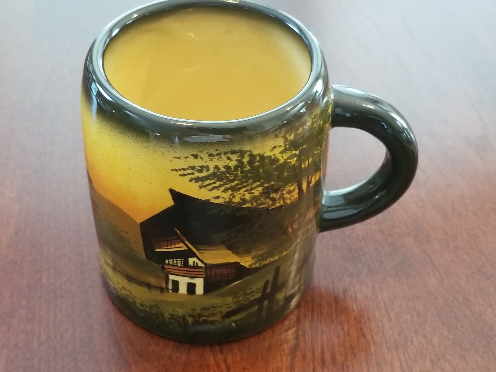 VINTAGE HANDPAINTED SMF SCHRAMBERG MAJOLIKA HANDGEMALT COFFEE MUG 4 ...