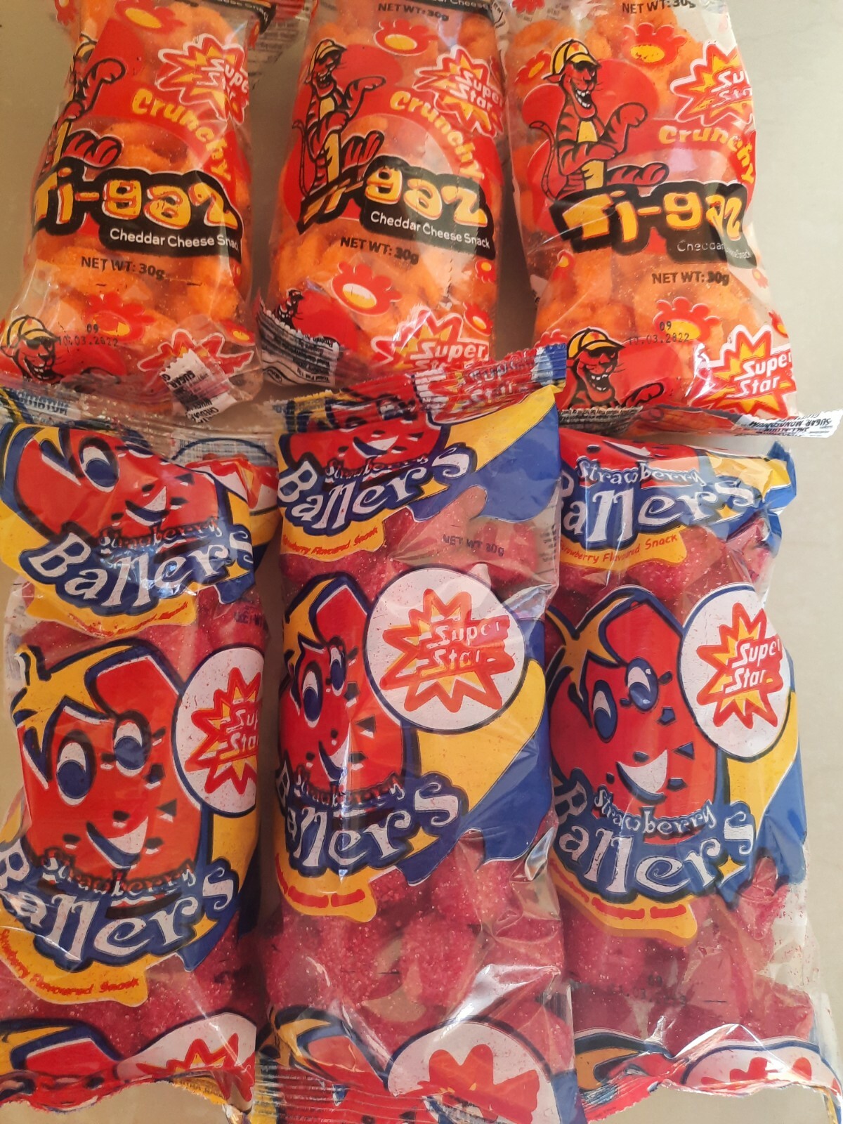Super Star Strawberry Ballers and Ti-gaz (3 each) best selling combo | eBay