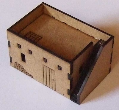 North African Single Storey Adobe Dwelling with steps 15mm Scale MDF ...