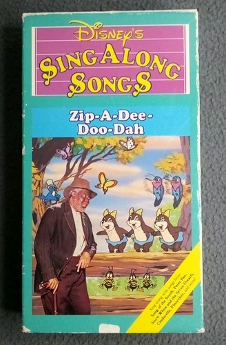 Disneys Sing Along Songs - Zip-A-Dee-Doo-Dah VHS (1986, Walt Disney ...