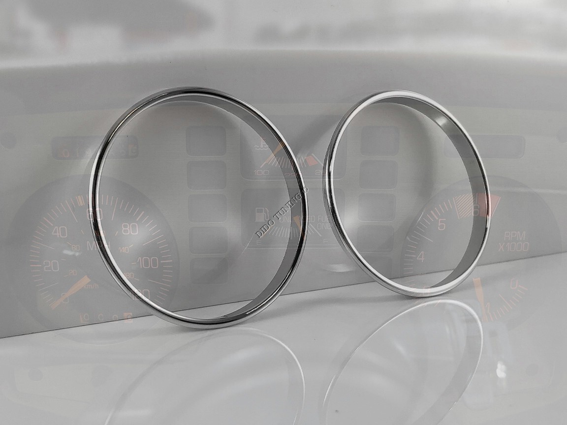 For Pontiac Fiero 1984-1988 Polished Aluminium chrome dash cluster trim ...