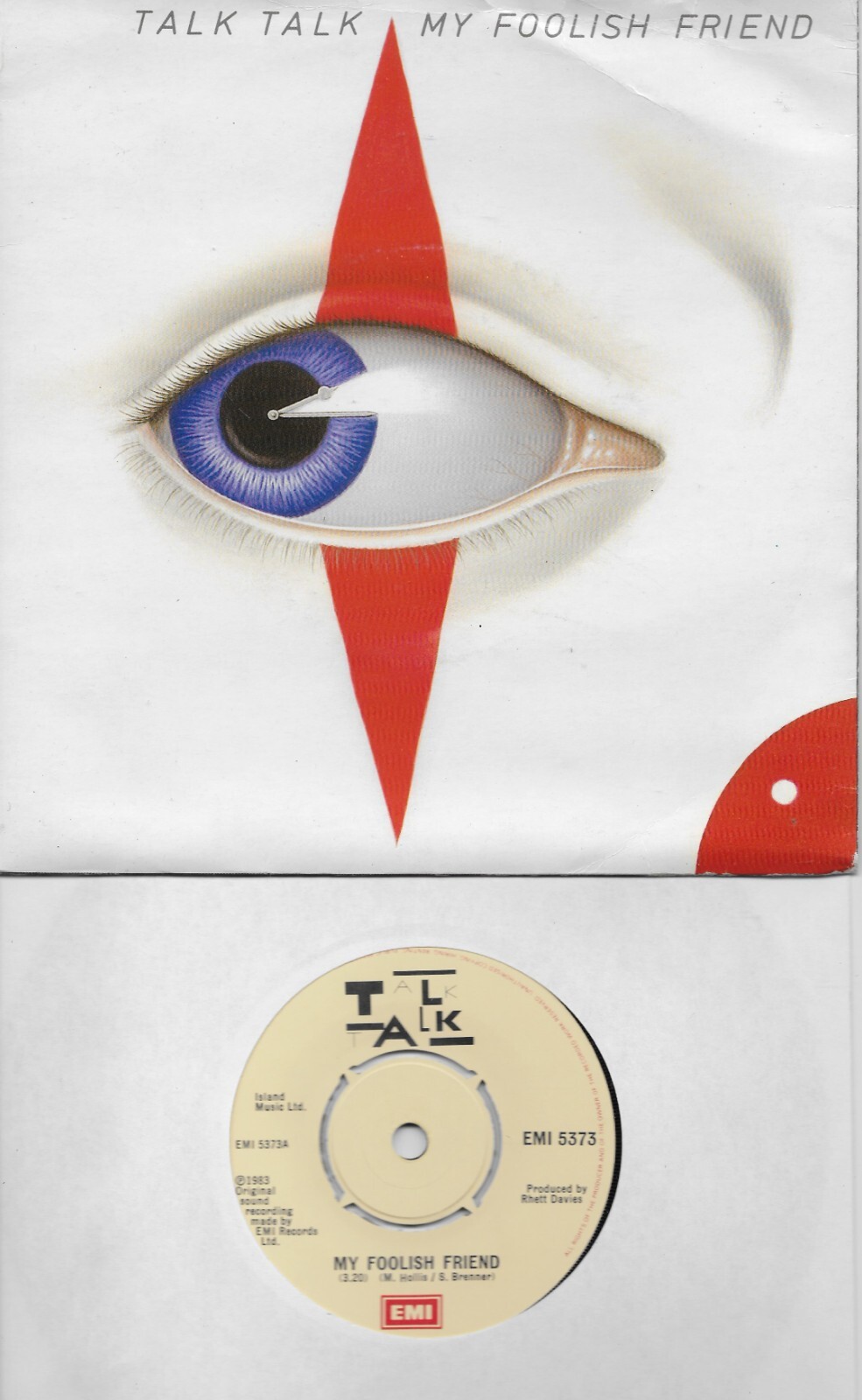 TALK TALK My Foolish Friend / Call In The Night Boys Import 45 with ...