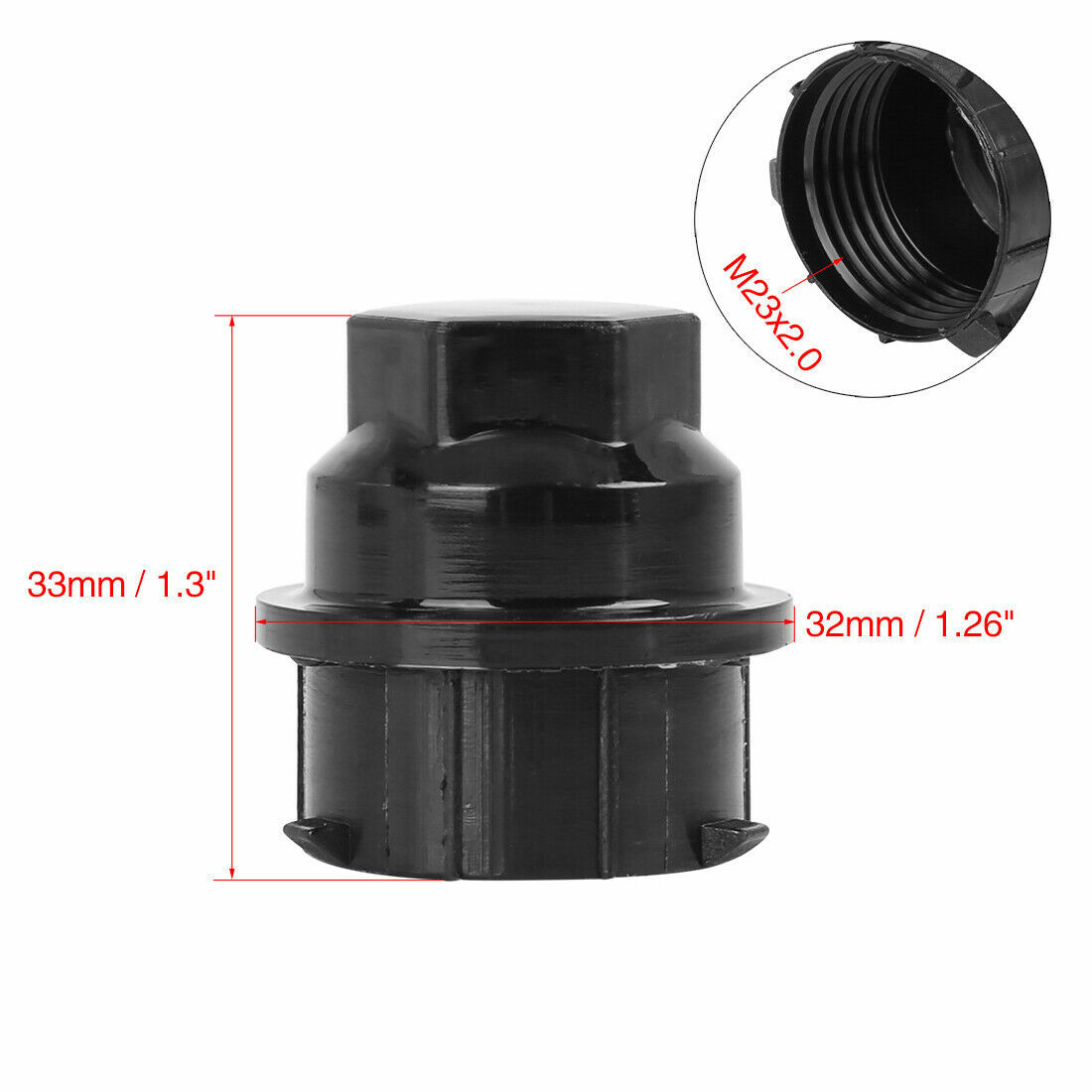 Black 20X Lug Nut Caps Compatible/Replacement fits Chevy/GM 9593028 ...
