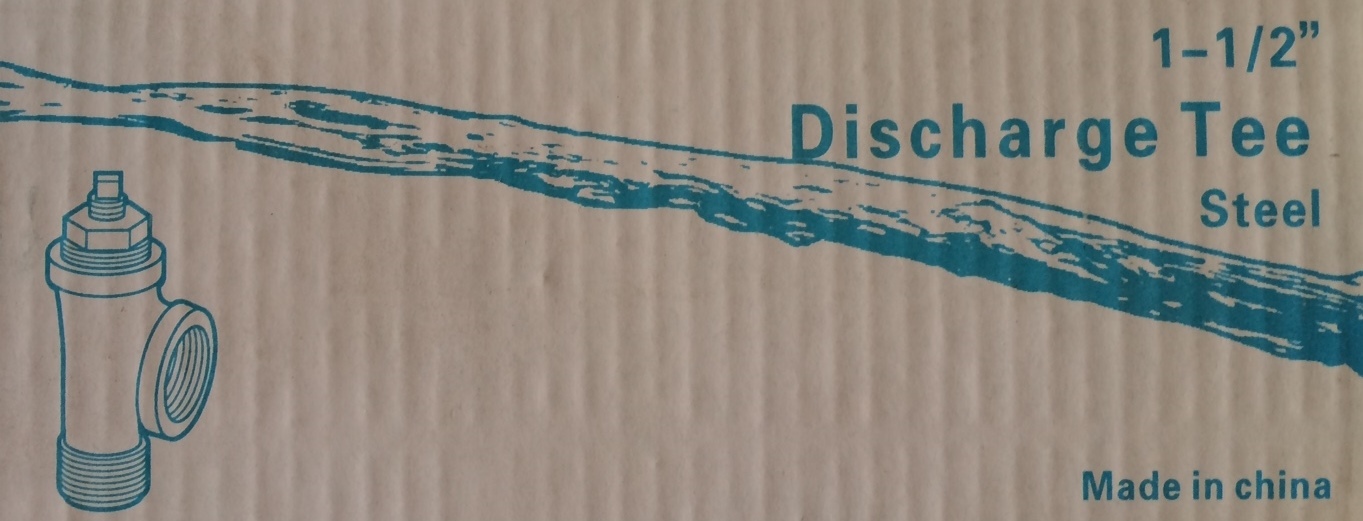 ProPlumber 1 1/2-inch Galvanized Steel Discharge Tee 1 1/2" - NEW - Pro ...