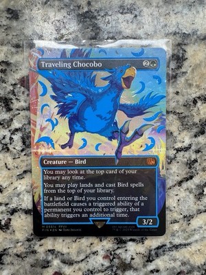 Traveling Chocobo (Borderless) (Neon Ink Blue) Final Fantasy Foil | eBay