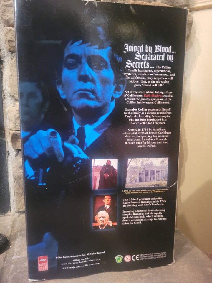 Majestic Studios Dark Shadows Barnabas Collins Vampire RARE 1795 ...