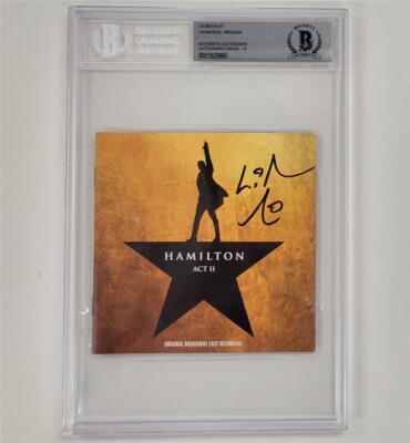 Lin-Manuel Miranda signed Hamilton CD Cover Booklet ~ Beckett BAS 10 ...