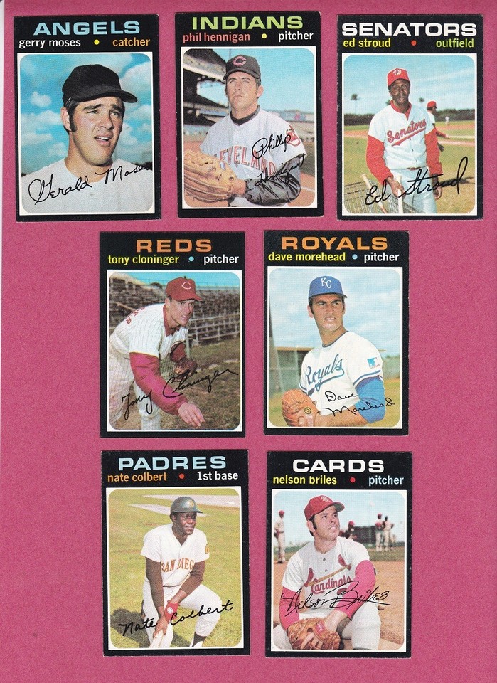 1971 Topps Baseball Cards - EX+ to EXMT commons to complete your set | eBay
