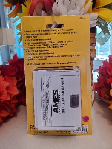 AMES ~ Instruments 200 Ft. Laser Distance Meter 🏠 New ~ FAST SHIPPING ...