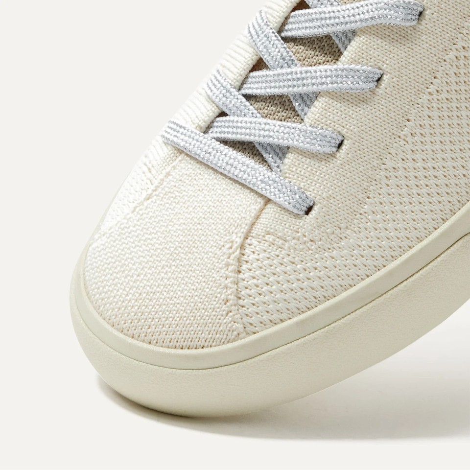 NEW ROTHYS The Lace Up Sneaker Diamond Twill CASUAL SHOES WHITE IVORY ...