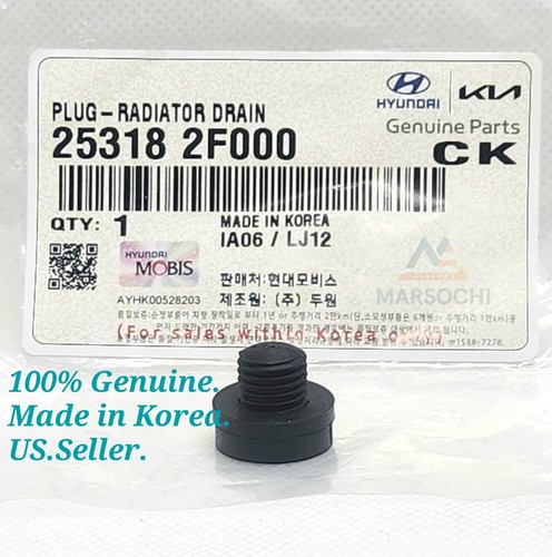GENUINE Kia Plug-Radiator Drain 25318 2F000 | eBay