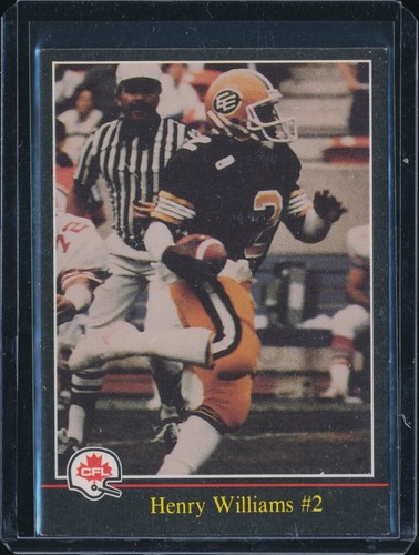 1988 Jogo League CFL #45 Henry Gizmo Williams Rookie Edmonton - East ...