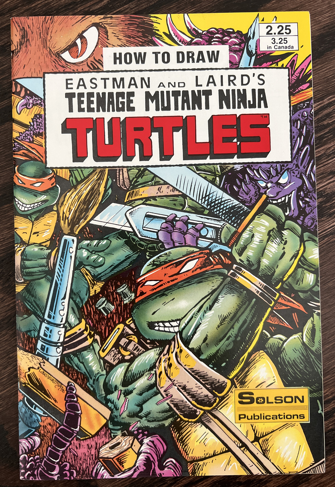 How To Draw TEENAGE MUTANT NINJA TURTLES TMNT Solson Publications 1986 ...