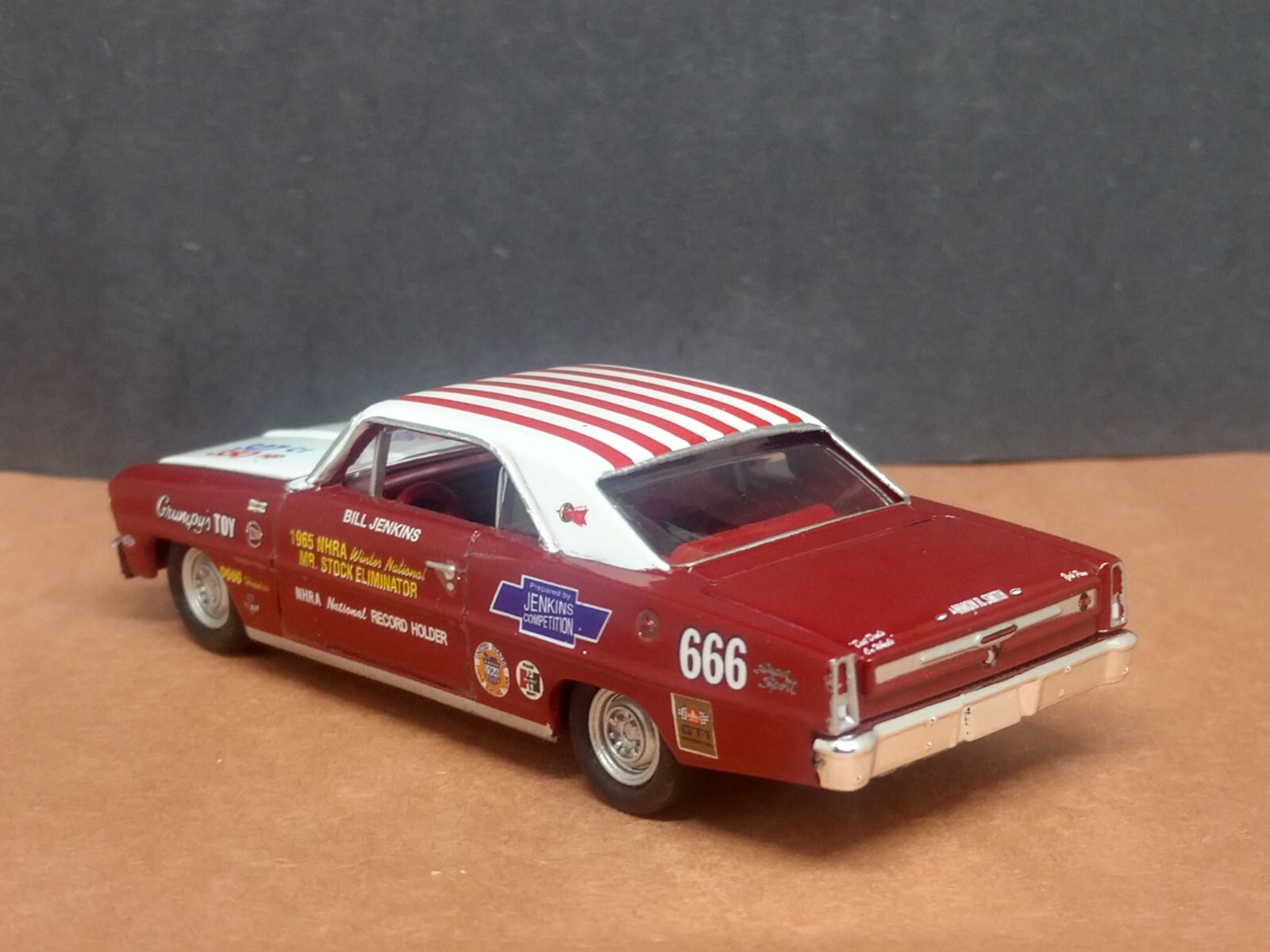 NHRA BILL "GRUMPY" JENKINS 1966 CHEVY NOVA SS COLLECTIBLE 1/64 LIMITED ...