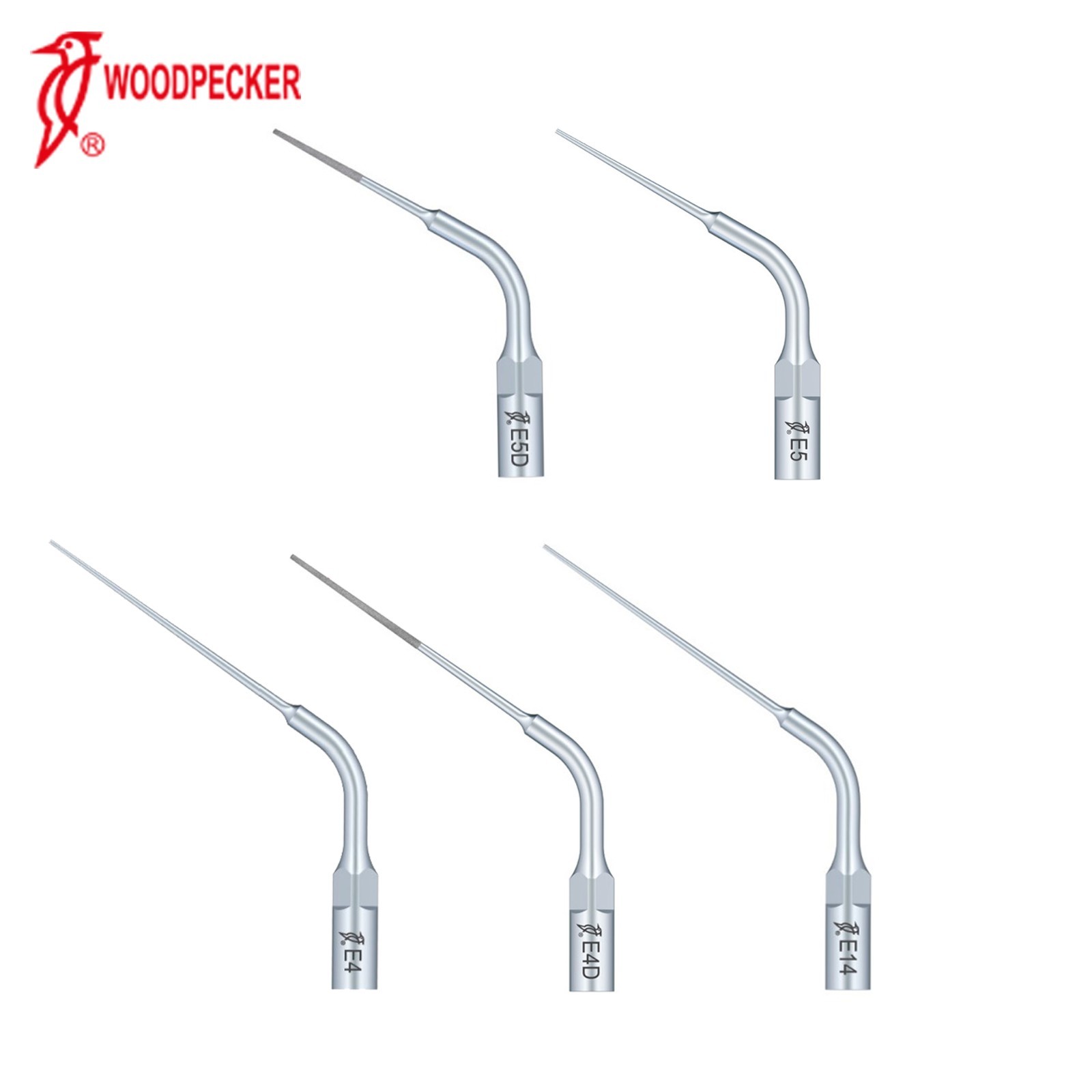 Woodpecker Dental Endodontic Scaler Scaling Endo Tips E4 E4D E5 E5D E14 ...