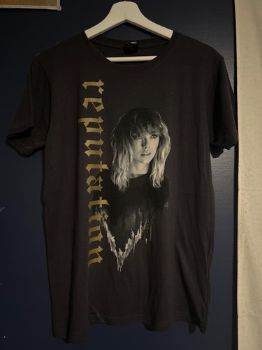 Official Taylor Swift Reputation Shirt- Medium- Grey and Gold | eBay