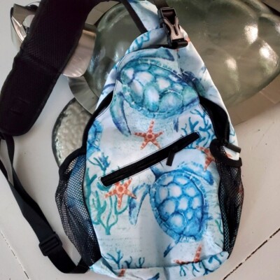 NEW TURTLE coastal MINI Backpack / Purse/ SLING. | eBay