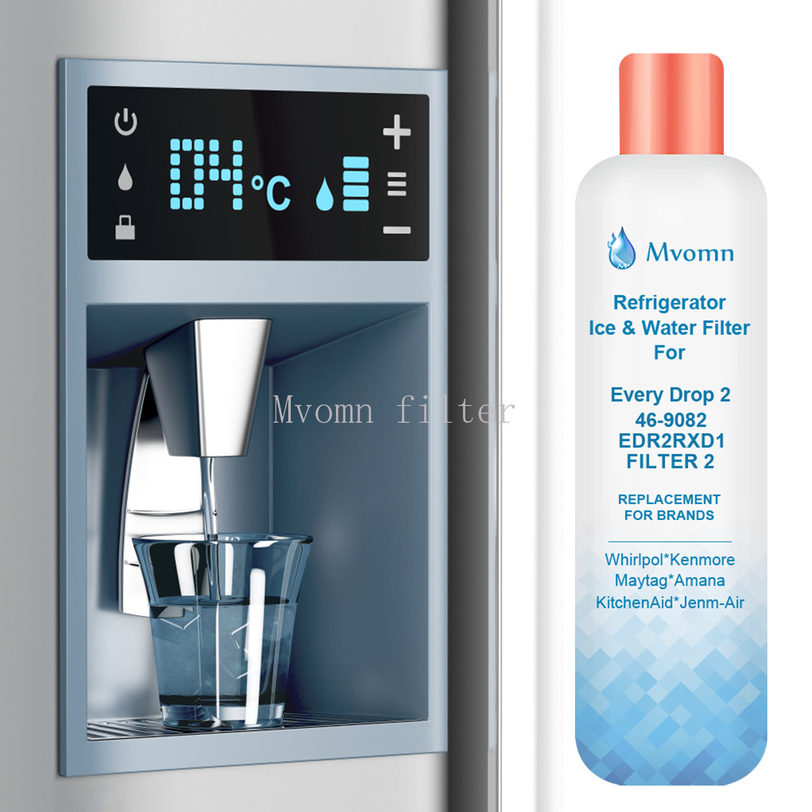 3 Pack Kenmore 9082 Replacement Refrigerator Water Filter for 469082 ...