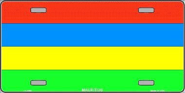 Mauritius Flag Metal Novelty License Plate Tag LP4096 | eBay
