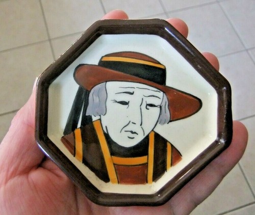 Vtg HB QUIMPER 943 ️HP Octagonal Open Salt Dip sz~Old Breton Man ...