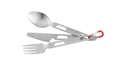 ROBENS Sierra Stainless Steel 3 Piece Field Cutlery set KFS Knife, Fork ...