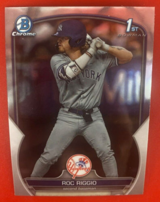 Roc Riggio 2023 Bowman Draft 1st Chrome Base New York Yankees #BDC-30 ...